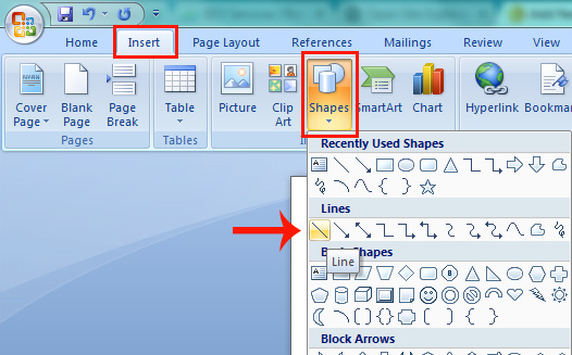 Steps to draw vertical line in word PlainTips ALT
